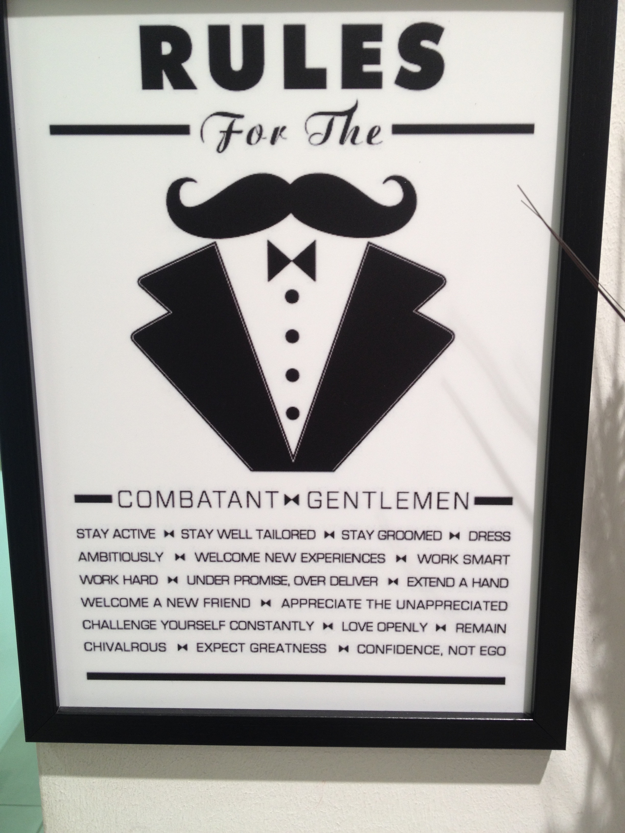 Rules for Gentlemen – Phil Brewer's Blog